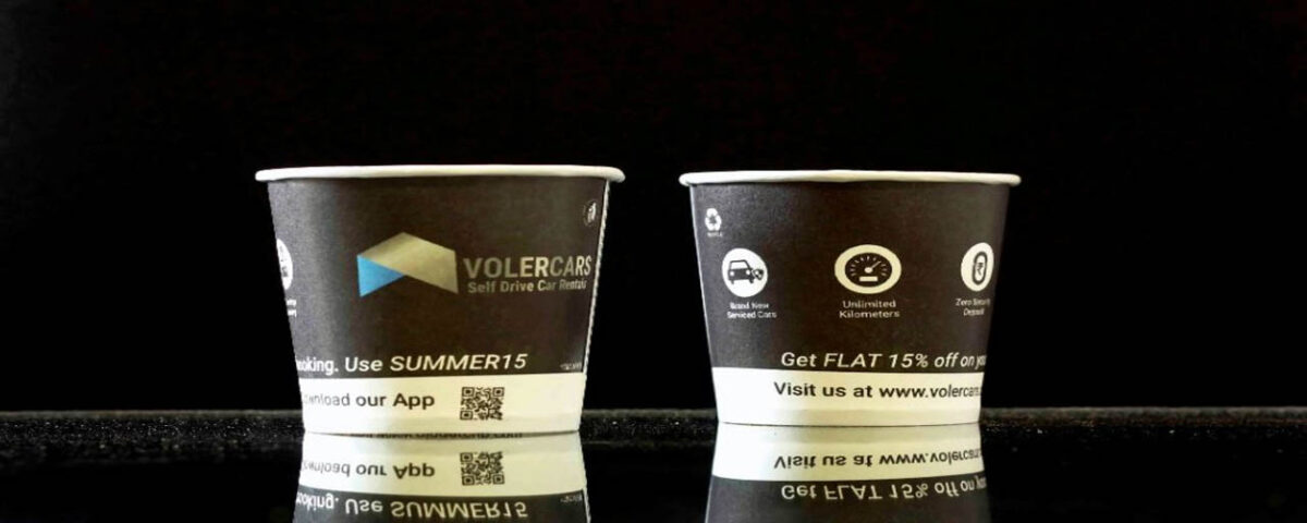 Ads on paper cups- Marketing Strategies for New start-ups