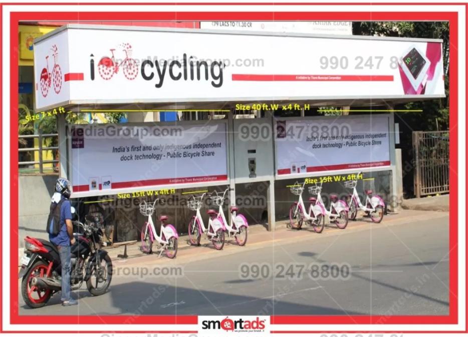 Bicycle Shelter Advertising in Lucknow