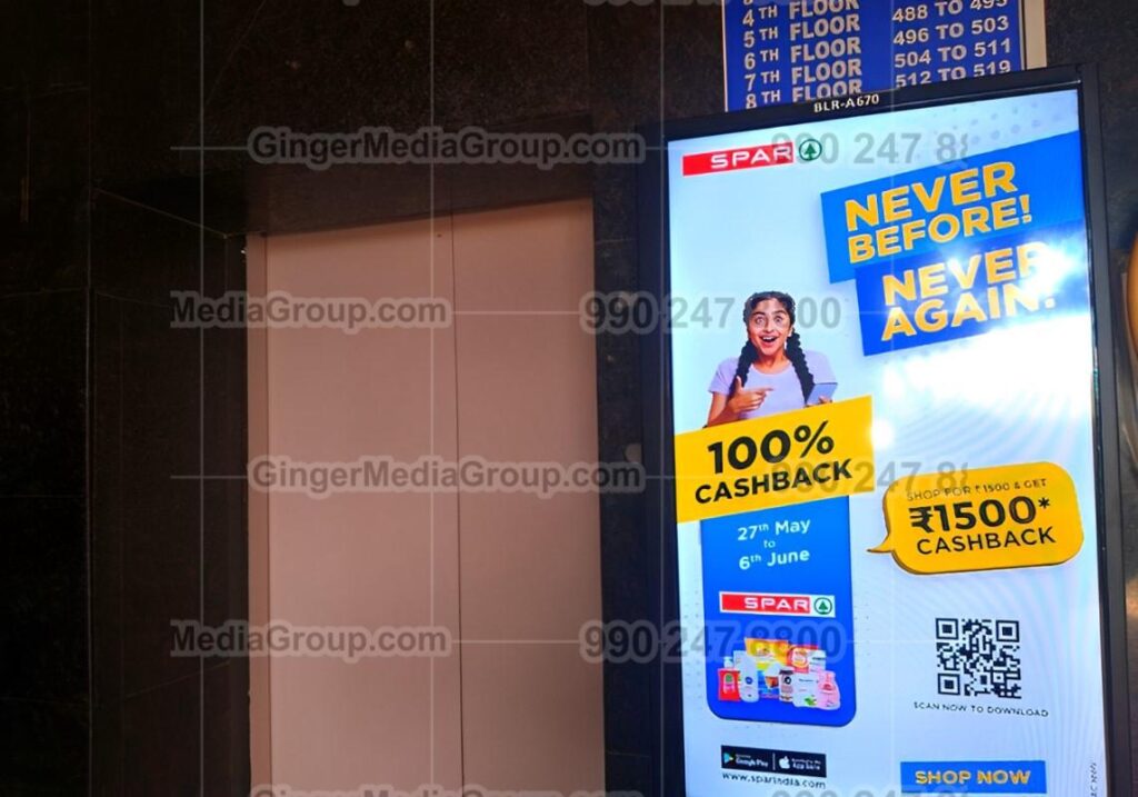 Lift Poster With Frame Advertising